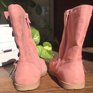 Cat & Jack | Shoes | Nwot Pink Suede Boots | Poshmark